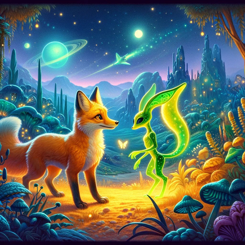 The Fox and the Alien – Deep Sky Anchor