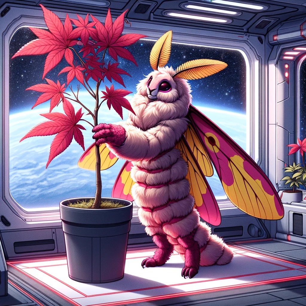 The Rosy Maple Moth and Her Tree – Deep Sky Anchor